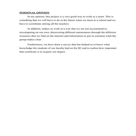 Personal opinion | PDF