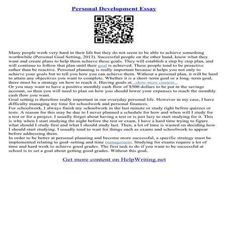 Personal Perspective Essay | PDF