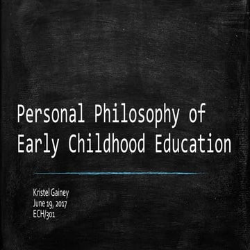 Personal Philosophy | PPTX