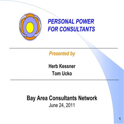 Personal Power for Consultants | PPTX