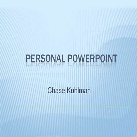 Personal Powerpoint Marty | PPTX