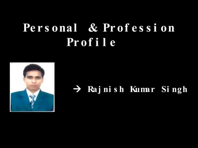 Personal Profile | DOCX
