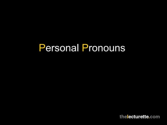 Pronouns 2nd Grade | PPT