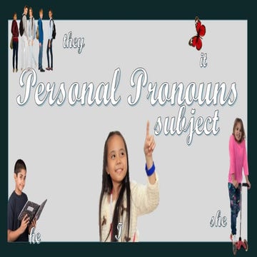Personal pronouns | PPTX