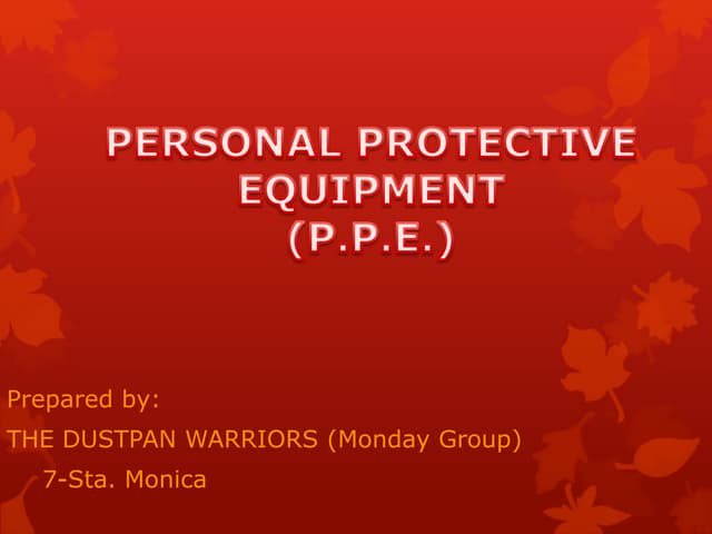 Ppe Training | PPT
