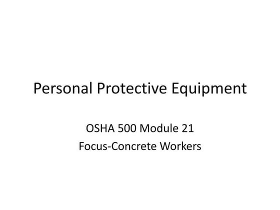 Personal Protective Equipment Agri Crop 10 Ppt