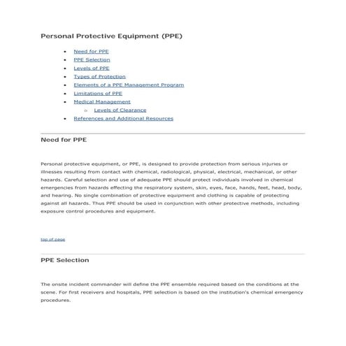 Personal protective equipment | PDF