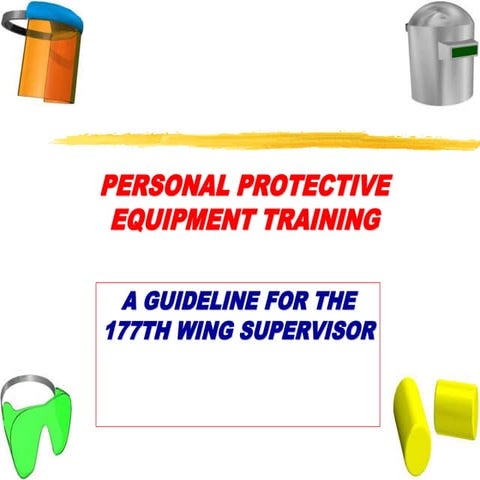 Personal protective equipment training | PPT