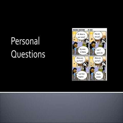Personal questions | PPT
