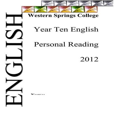 Personal reading year 10 | DOC