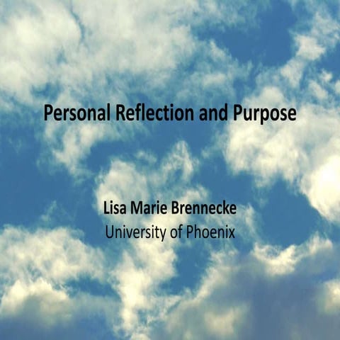 Reflective Practice Presentation | PPTX