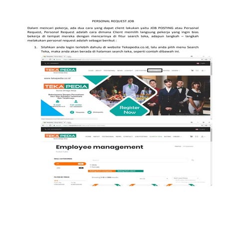 Personal request job | PDF