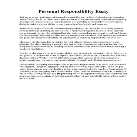 Personal Responsibility Essay.pdf
