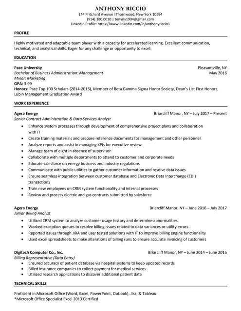 Mitchell Weston's Resume | PDF