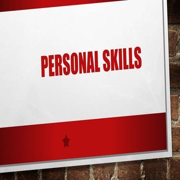 PERSONAL SKILLS | PPTX