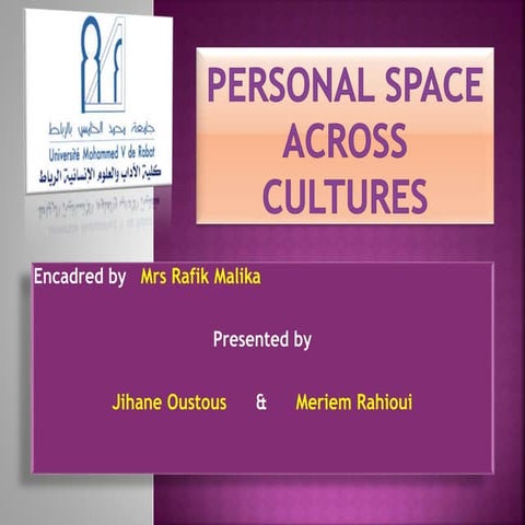 personal space around the world : Japan Europe Muslim world.pptx