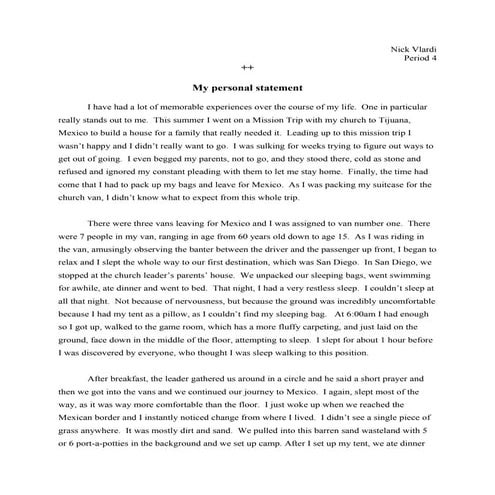 Personal statement | DOC