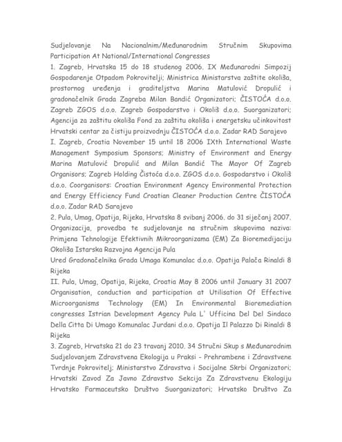 CV Maja Miljanović (ex Boban) | PDF