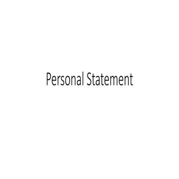 personal statement .pptx
