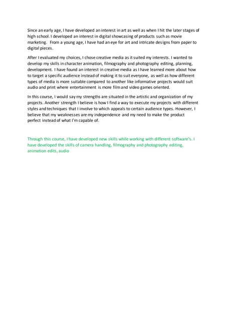 Personal Statement Draft 3 | PDF