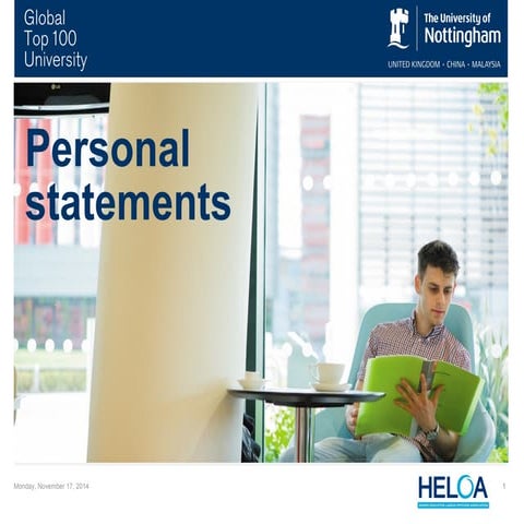 Personal statements | PPT