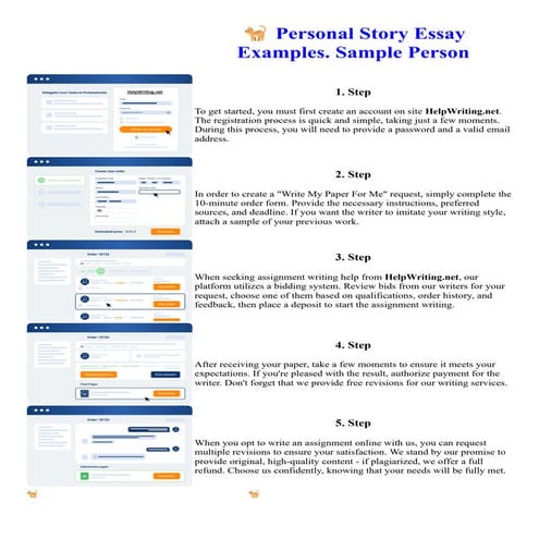 Personal Story Essay Examples. Sample Person | PDF | Infectious ...