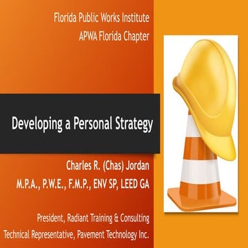 Developing Your Personal Strategy - PWI | PPTX