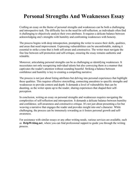 Strengths And Weaknesses Essay.pdf