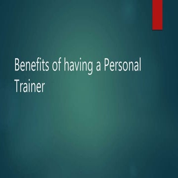 Personal trainer ppt | PPTX