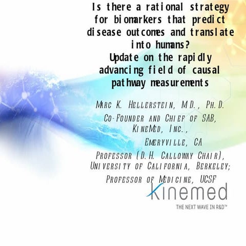 Personalized & Translational Medicine - KineMed, Inc. - Marc ...