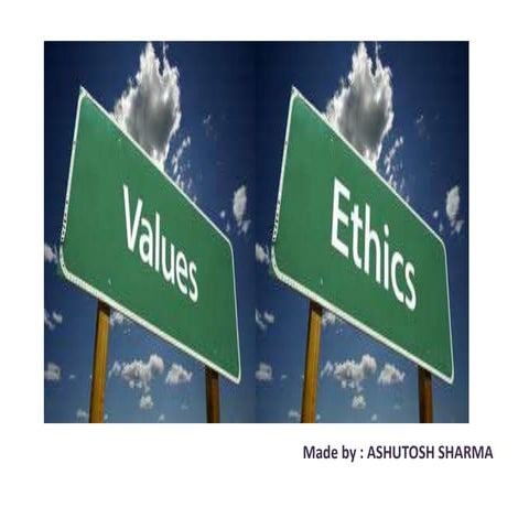 Personal values and business ethics | PPTX