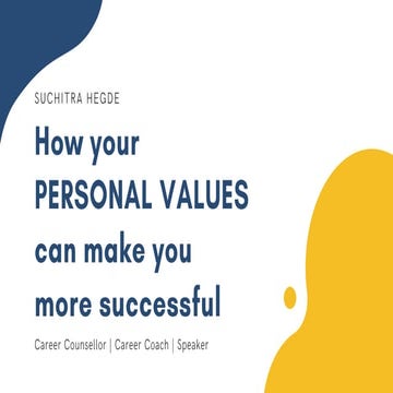 How your Personal Values can make you more successful | PDF