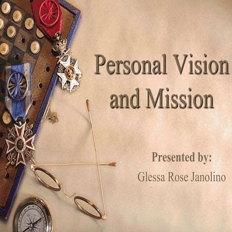 Personal vision and mission | PPTX