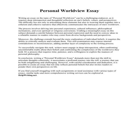 Personal Worldview Essay.pdf