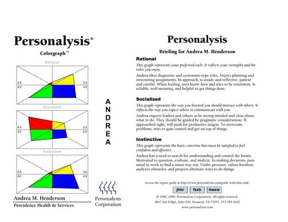 Personalysis summary report | PDF
