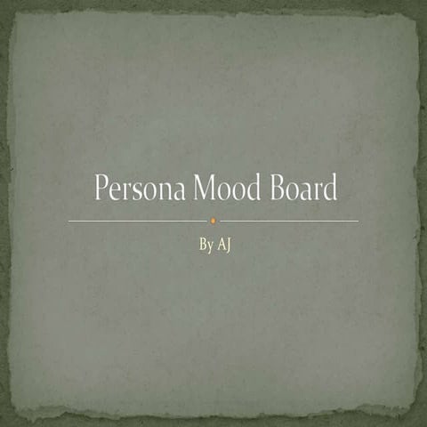Persona mood board | PPTX