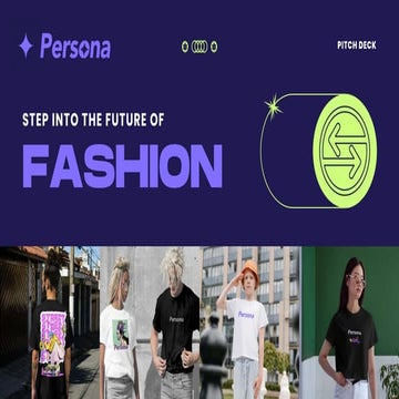 Persona TechWear - PITCH DECK IDEASI 2024 | PPT