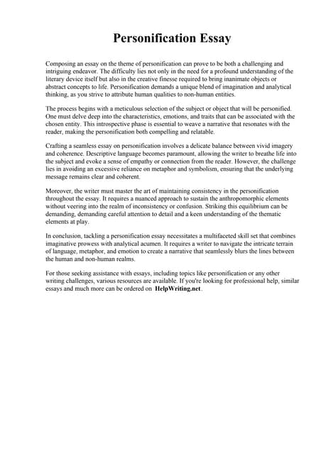 Personification Essay Examples.pdf