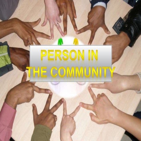 Person in the community | PPTX