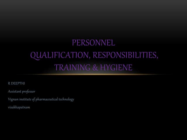 Gmp & c gmp considerations training questionary | DOC