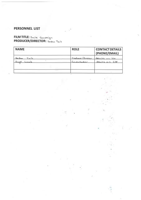 Contributors form | PDF