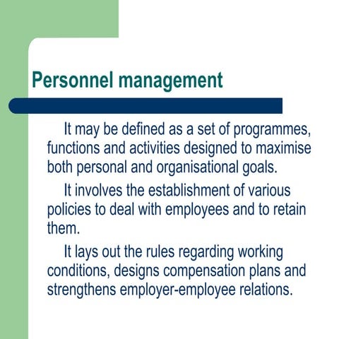 Personnel management | PPT