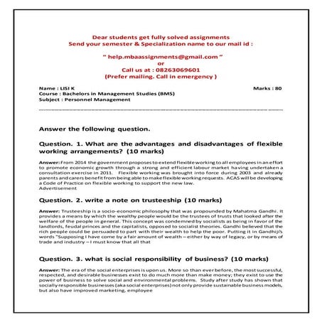 Personnel management | DOCX