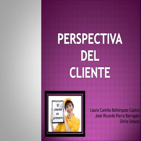 Perspectiva del cliente_expo_de_diseno | PPT