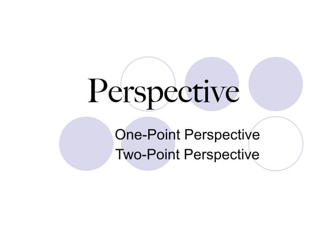 Basic 2 Point Perspective | PPT