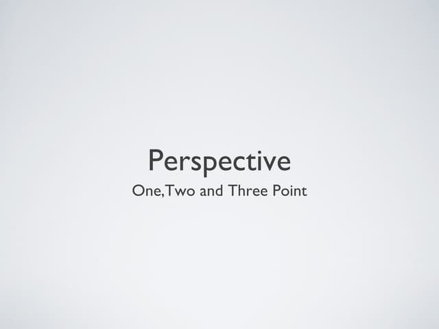Basic 2 Point Perspective | PPT