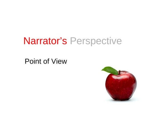 First second-and-third-person-Point of View | PPT