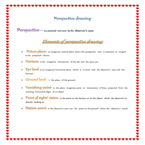 Perspective drawing | DOCX