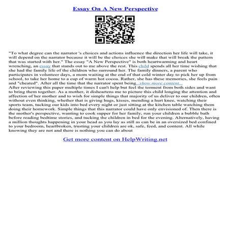 Perspective Essay