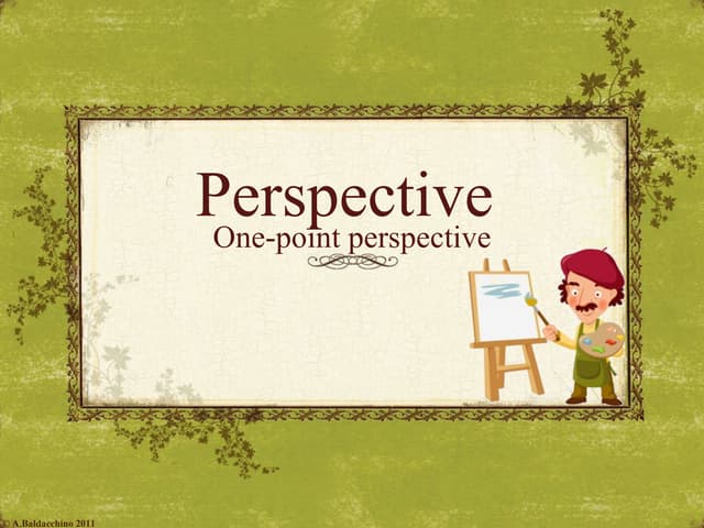 Drawing 2 point perspective - step by step guide | PPTX